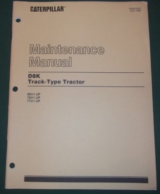 Manuals & Books - Caterpillar D8k