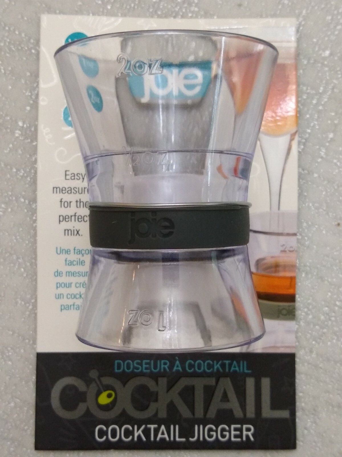 MSC JOIE Cocktail Jigger Mixing Cup 1/2 1 2 Ounces Double Sided for ...