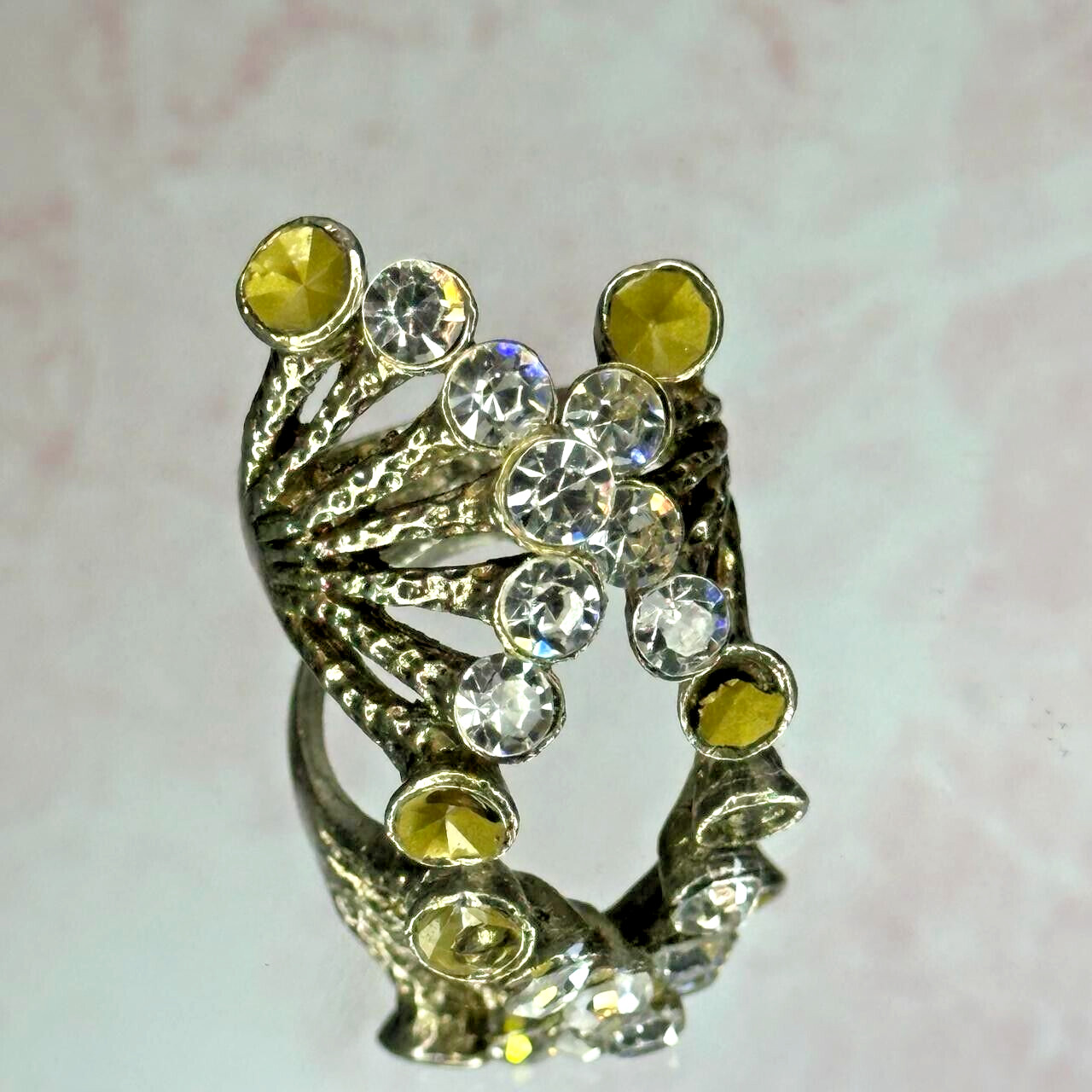 RARE ANCIENT ANTIQUE SOLID SILVER COLOR RING VIKING W… - Gem