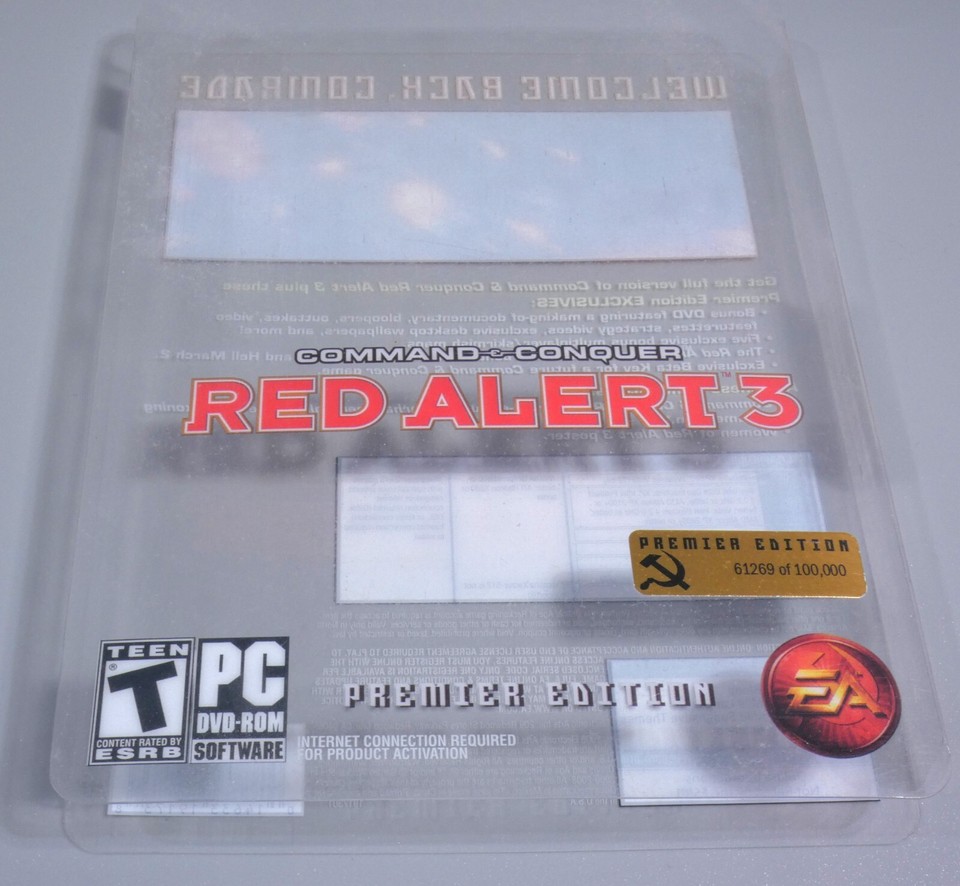 Command & Conquer Red Alert 3 Premiere Edition PC SIGNED by Gina Carano ...