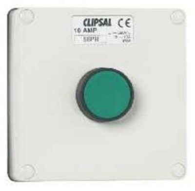 Clipsal START PUSH BUTTON CONTROL STATION 250VAC 1-Position Less ...