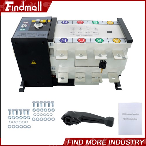 Findmall 630A Transfer Switch 4P Automatic - Safe Generator Changeover ...
