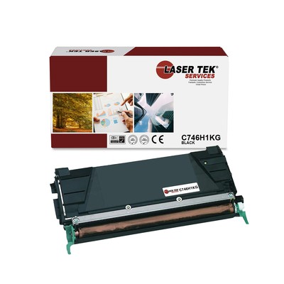 LTS C746 C746H1KG Black Remanufactured for Lexmark C746 X746 XS746 ...