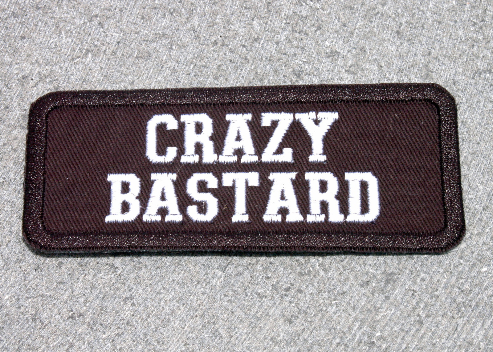 CRAZY BASTARD Biker Vest Motorcycle Patch | eBay