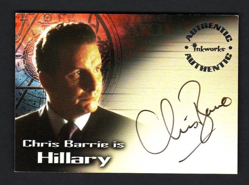LARA CROFT TOMB RAIDER AUTOGRAPH CARD A4 CHRIS BARRIE HILLARY | eBay