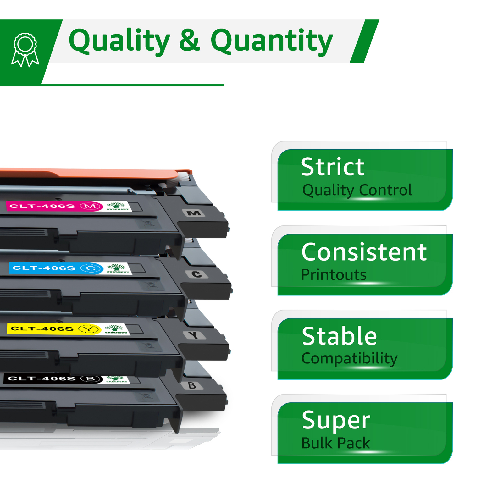 CLT-406S CLT-K406S Toner for Samsung CLP-365W CLX-3305FW Xpress C410W ...