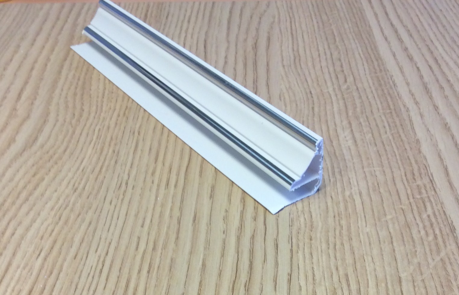 Silver & White 5mm Coving Trim For Bathroom Ceiling Cladding Shower ...
