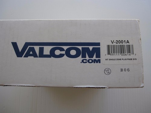 Valcom V-2001A 1 Zone One-Way Enhanced Page Control with Power for sale ...