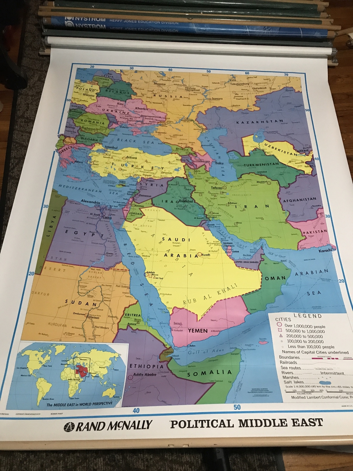 Political Map Of Middle East