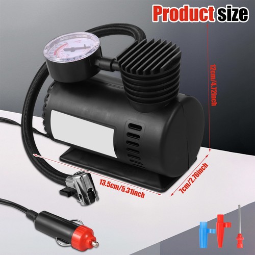 12V Portable Tire Pump with Digital Pressure Gauge Vehicle Tire ...