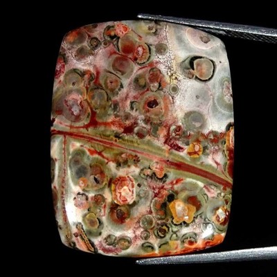 21.30Cts Natural Leopard Skin Jasper Cushion Cabochon Loose Gemstone ...