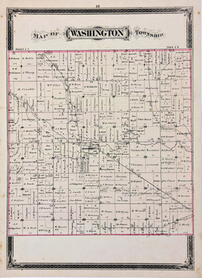 1884 WASHINGTON OHIO Plat Map - GEORGETOWN - DEFIANCE County (17x12) | eBay