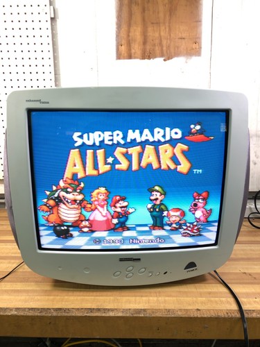 Enhanced Vision Retro Gaming 20" Curved Screen CRT TV Composite/S-VIDEO ...