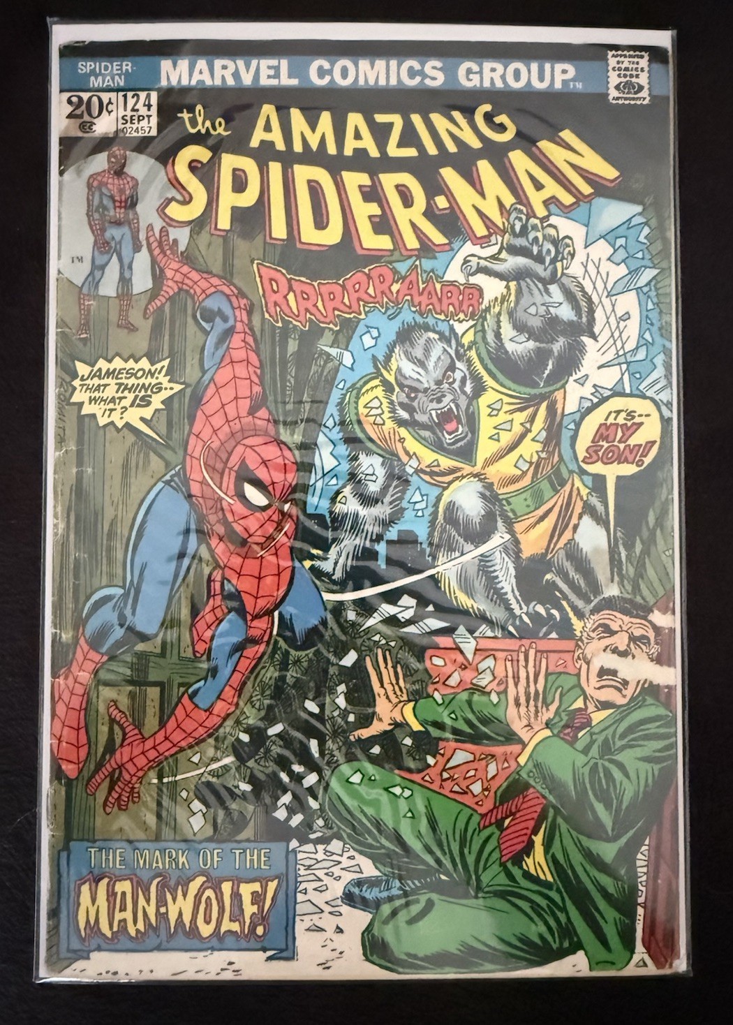 Marvel the Amazing Spider-Man #124 Comic Book 1st Man-Wolf Appearance ...