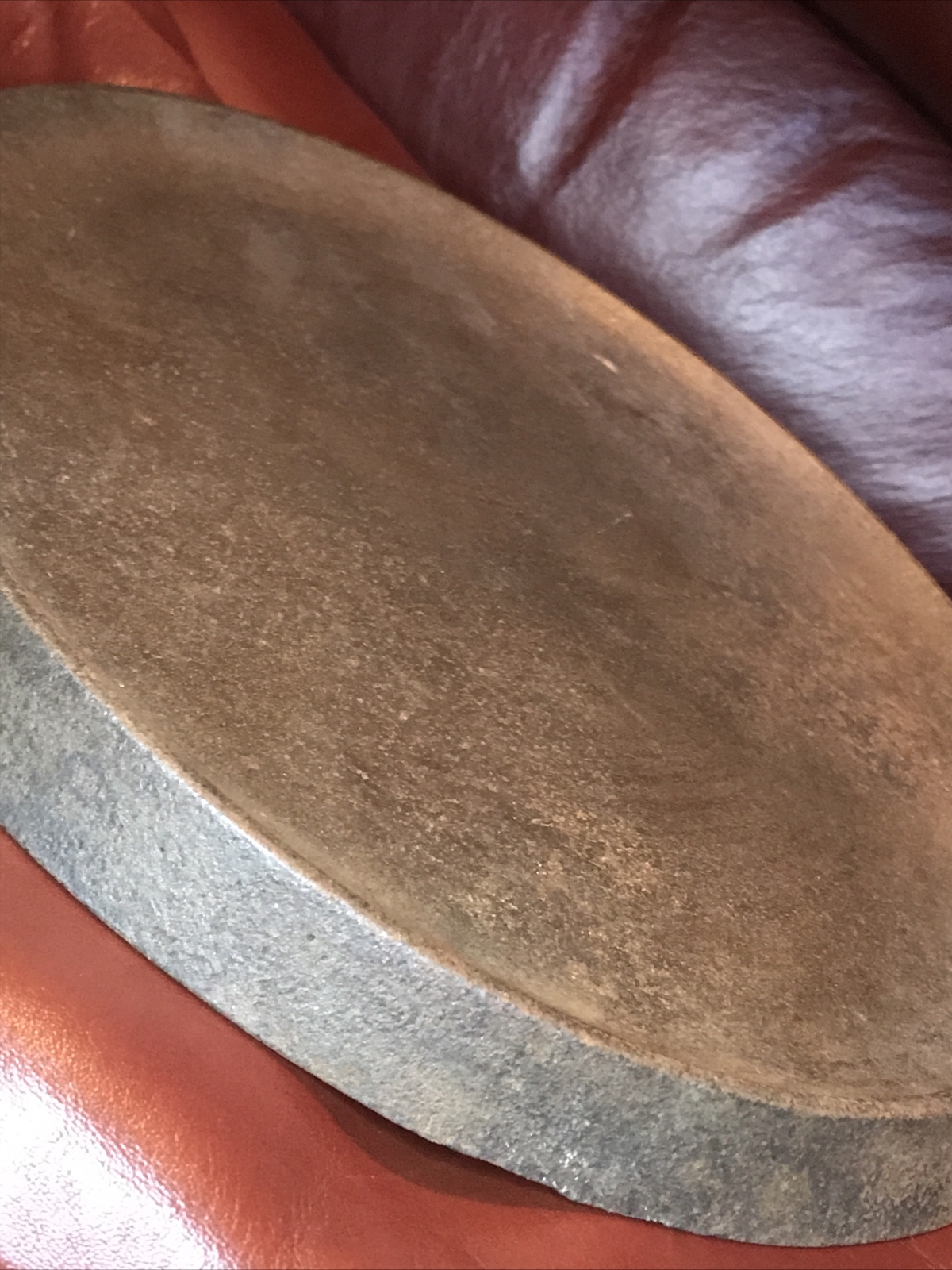 GRISWOLD CAST IRON #7 GRIDDLE 607 LARGE BLOCK LOGO - Chunk Missing On ...