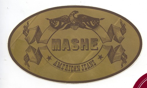 Sticker Adv - Mashe American Jeans Clothing Pants An. 1970 80 | eBay ...