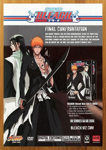 2010 Bleach DVD Box Set 5 Print Ad/Poster Official Anime Manga Promo ...