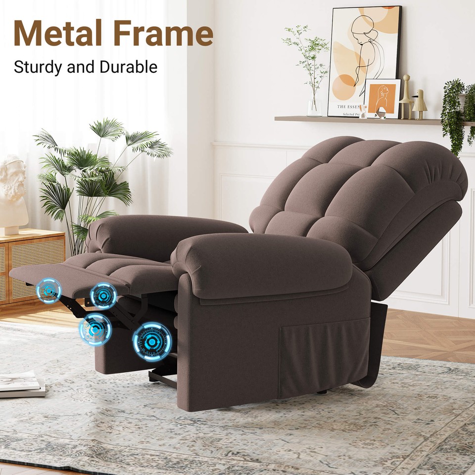 Electric Recline Recliner Power Lift Riser Recliner Chair Armchair for ...