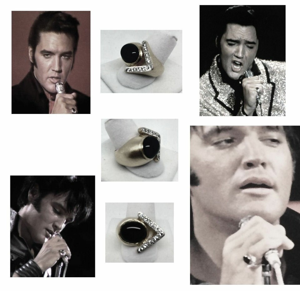 ELVIS CUSTOM MADE 1968 COME BACK SPECIAL LEATHER SUIT RING | eBay