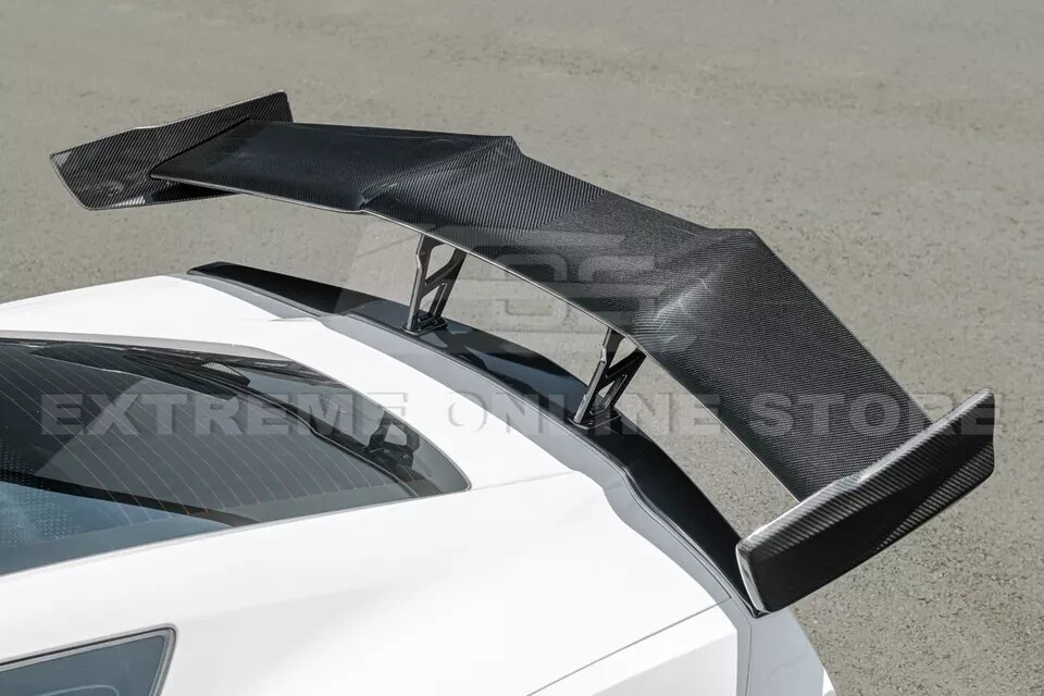 CARBON Fiber Full Spoiler ZR1 Extended Style For 14-19 Corvette C7 Z06 ...