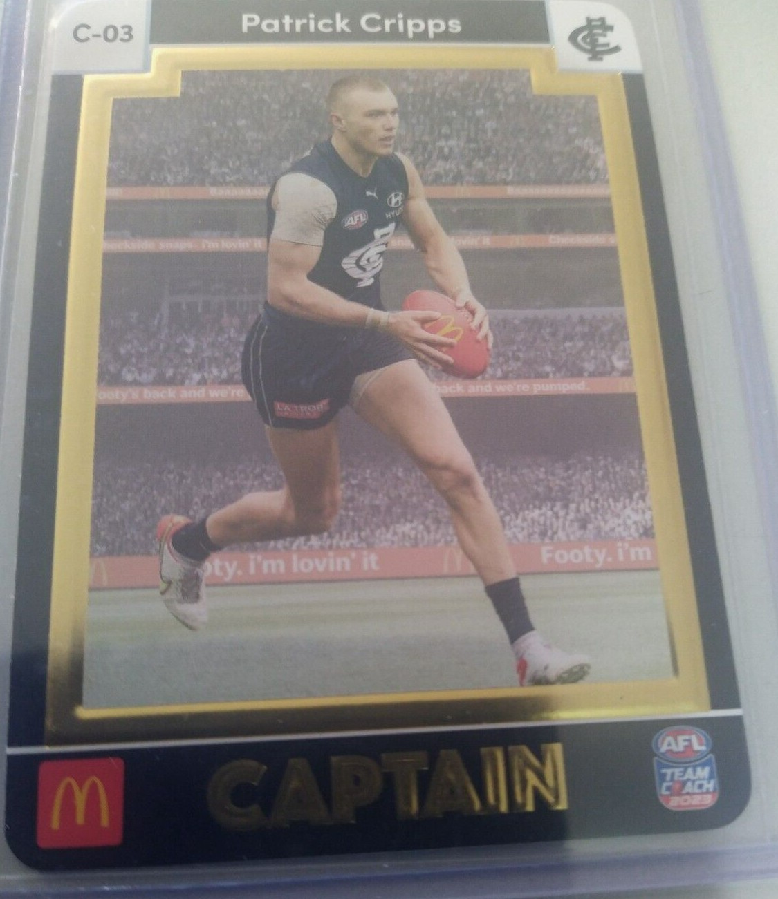 2023 AFL TEAMCOACH MACCAS GOLD AFL AFLW CAPTAIN CARDS PICK YOUR CARD ...