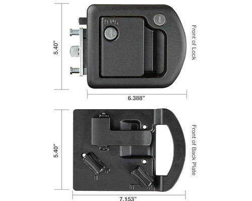 RV Designer T507 Motorhome Entrance Door Lock-With Deadbolt TriMark 060 ...