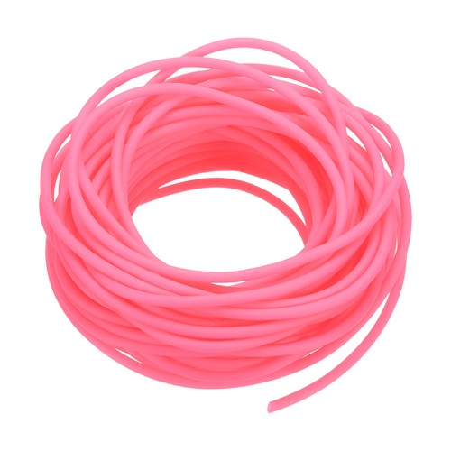 Rubber Cord Tube 33ft 3mm Dia 1.5mm Hole Light Pink Hollow Tubing for DIY Craft | eBay