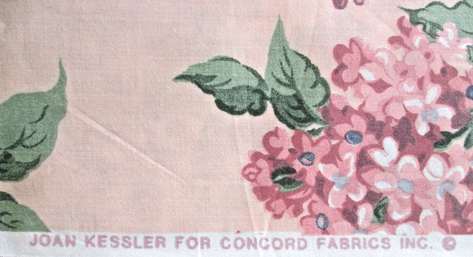 Floral LILACS Polished Cotton Fabric by Joan Kessler for Concord 2 ...