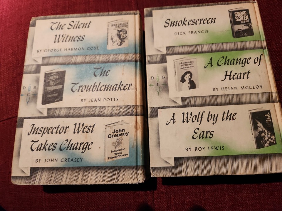 Vintage Detective Book Club Lot Of 2 - 6 Titles - 1973 Hardcover | eBay