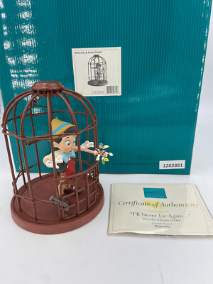 Walt Disney Classics-Pinocchio in Cage, New in Box, w/COA #1202881 | eBay