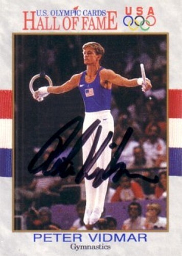 Peter Vidmar autographed signed 1991 U.S. Olympic Hall of Fame ...