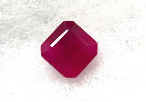 Natural Red Beryl (Bixbite) Square Shape Utah Certified 6.85 Ct Loose ...