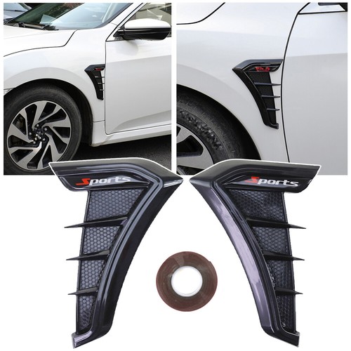 2PCS Pattern Side Body Marker Fender Air Vent Wing Trim Car Universal ...