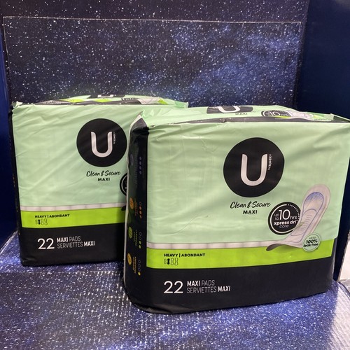 2X U by Kotex Security Maxi Pads Heavy Flow - 22 Count Up To 10 HR ...