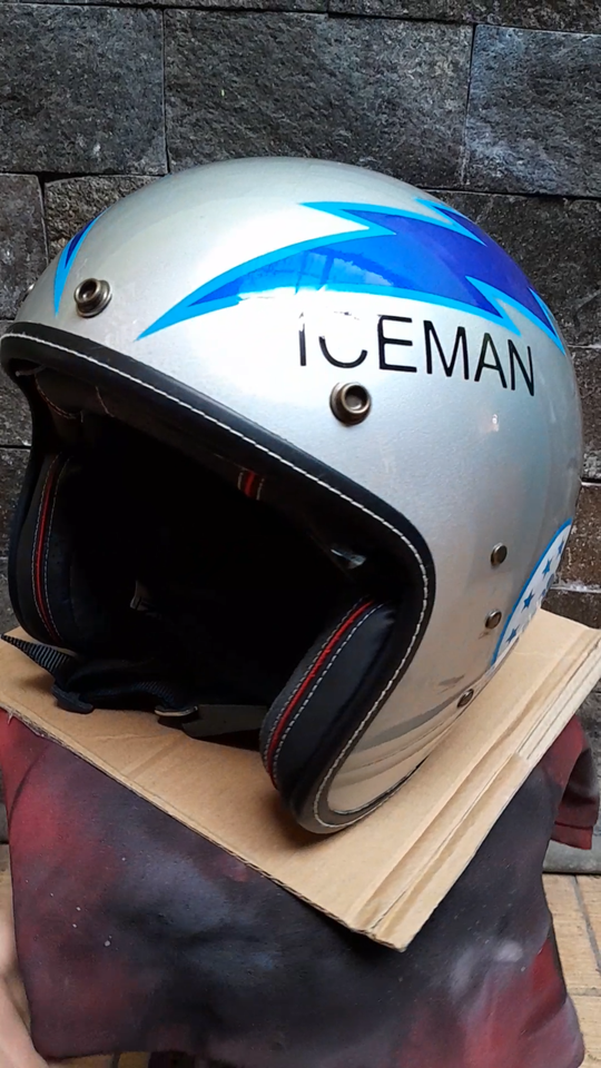 FREE SHIPPING ICEMAN TOP GUN DESIGNED OPEN FACE HELMET FOR MOTORCYCLING ...