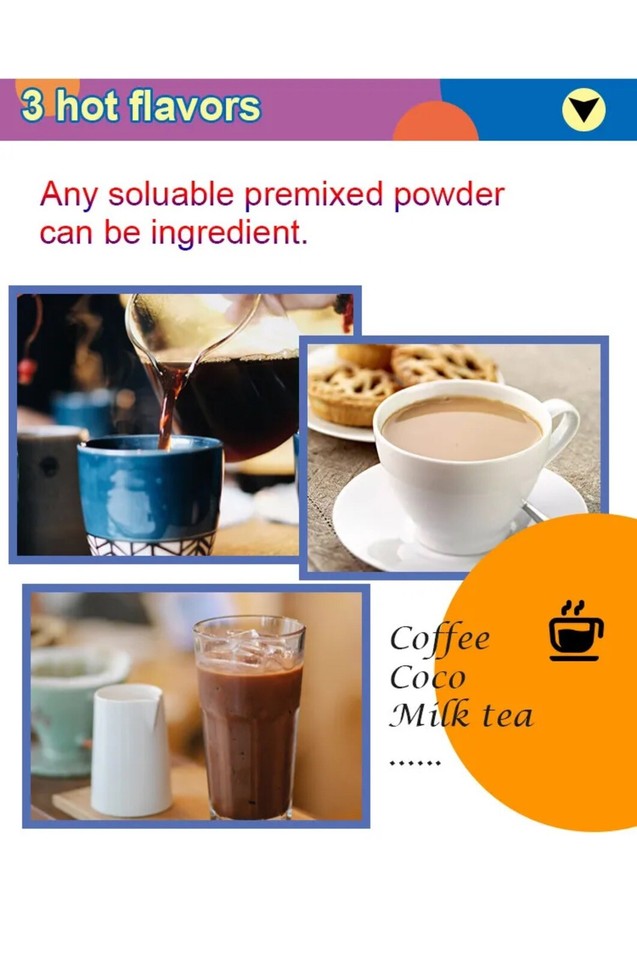 Automatic Tea Coffee Commercial instant Coffee Machine Coin Operated ...