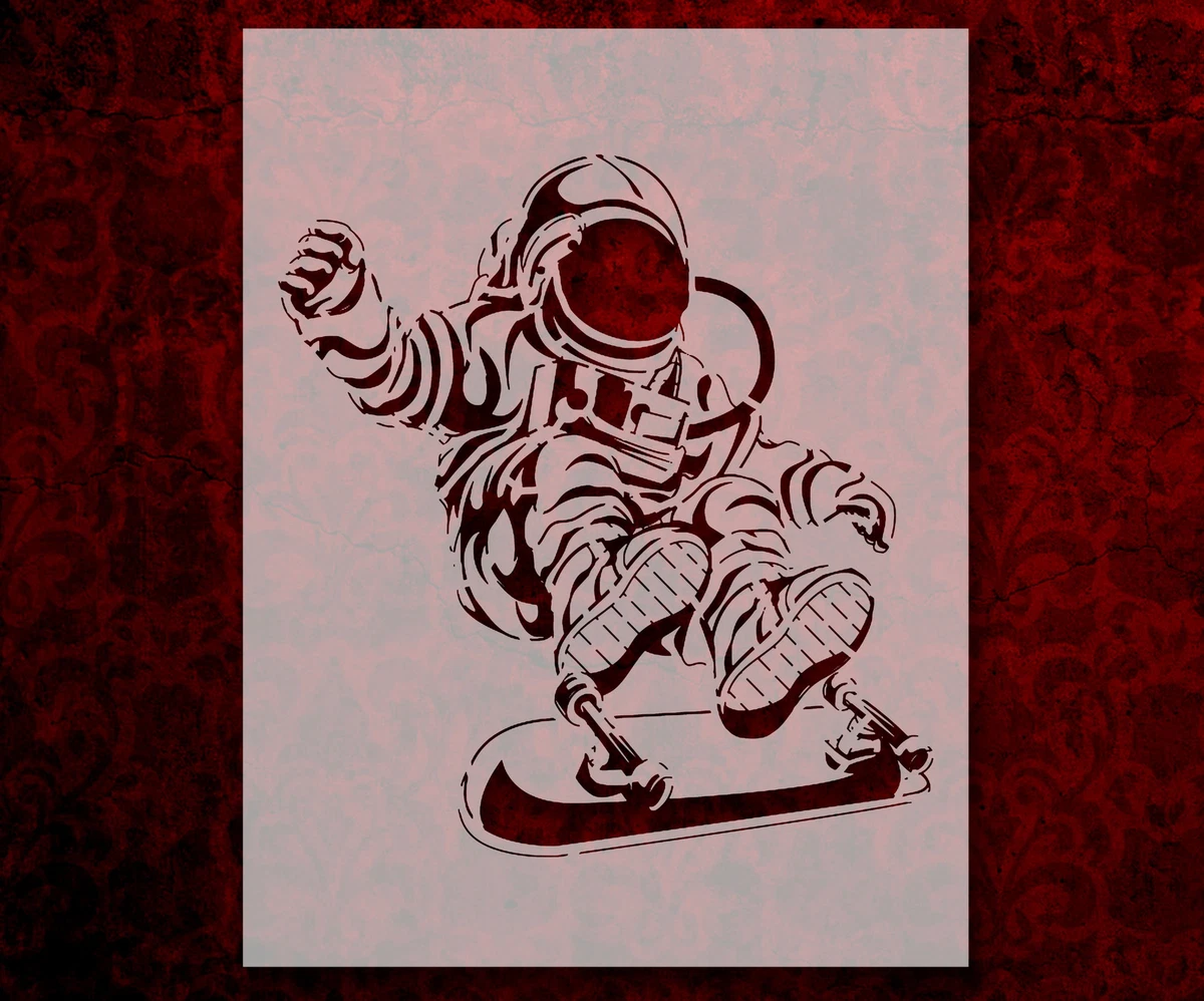 Spaceman Stencil