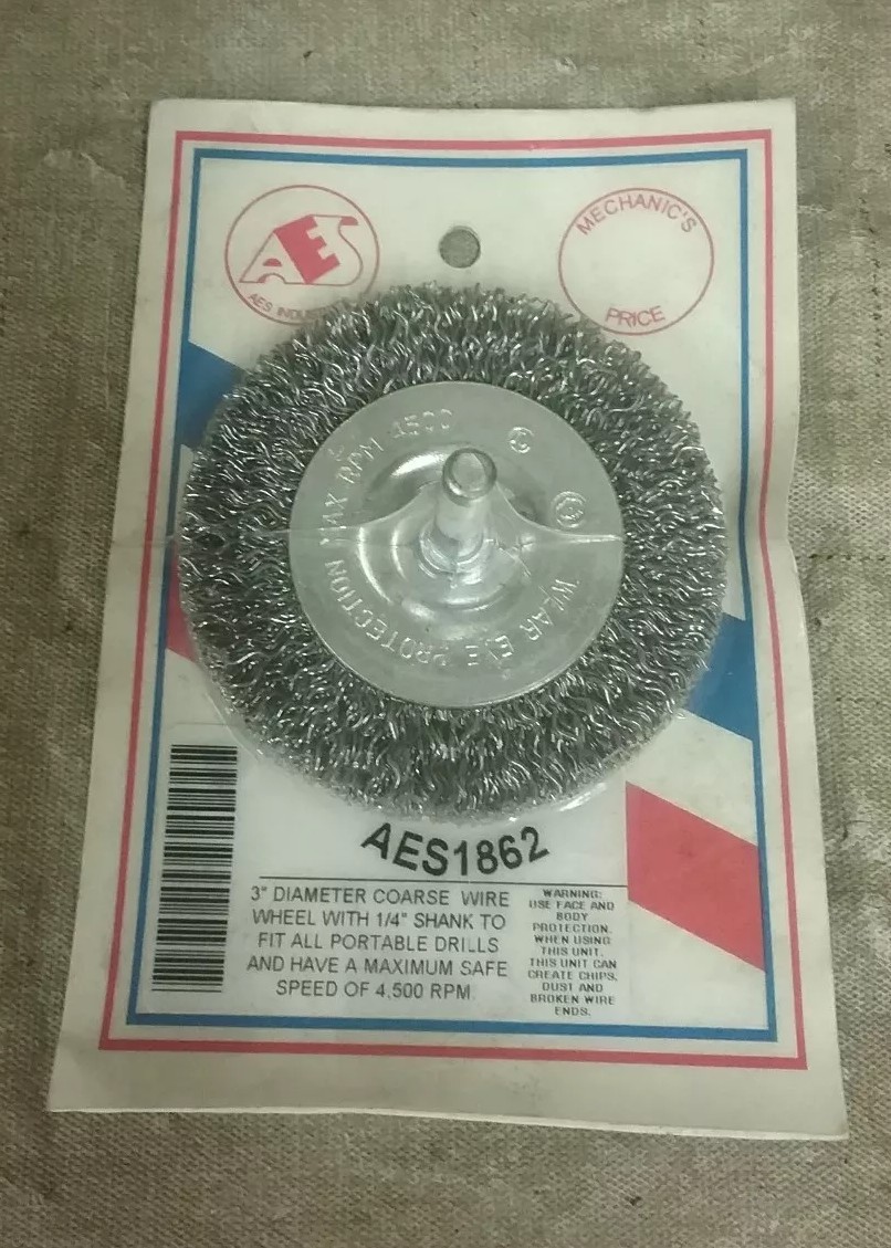 New Genuine AES Industries 3" Coarse Wire Wheel AES1862 | eBay