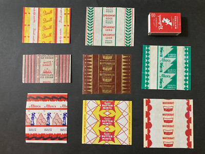 Confectionary Vintage salesmans samples wrappers , lot of 8 | eBay ...