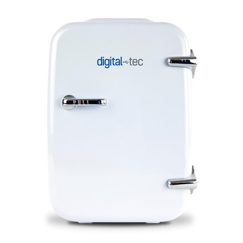 8L Mini Fridge for Bedrooms, Car DC-12V/AC-240V Portable Fridge 10 Can ...