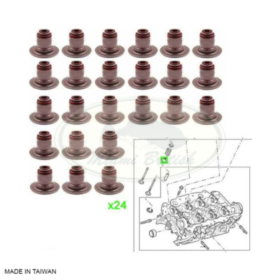 LAND ROVER VALVE STEAM SEAL SET x24 DIESEL RANGE LR3 LR4 RR SPORT ...