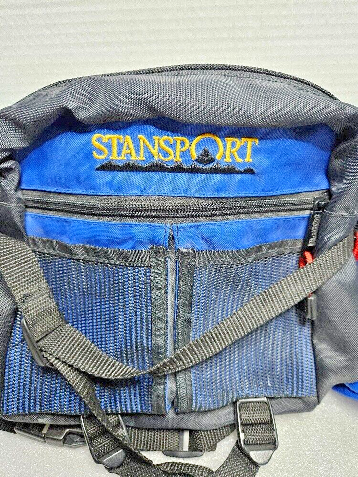 Stansport Fanny Hiking Water Pack Blue Waist Padded Bag With Bottle ...
