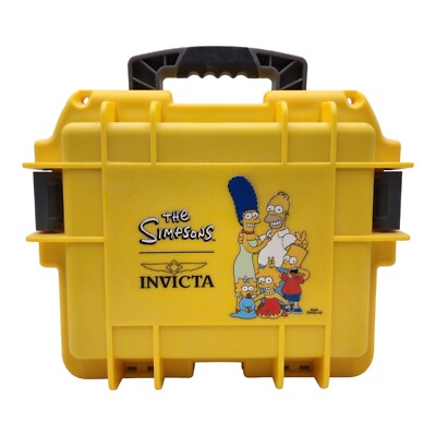 Invicta 3-Slot Impact Watch Case The Simpsons Cartoon Yellow Rare | eBay