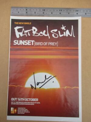 Norman Cook - Fat Bot Slim Autograph (file YE1) | eBay UK