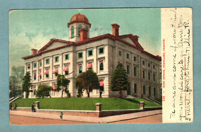 Postcard Post Office Portland Oregon OR Edward H. Mitchell Publisher ...