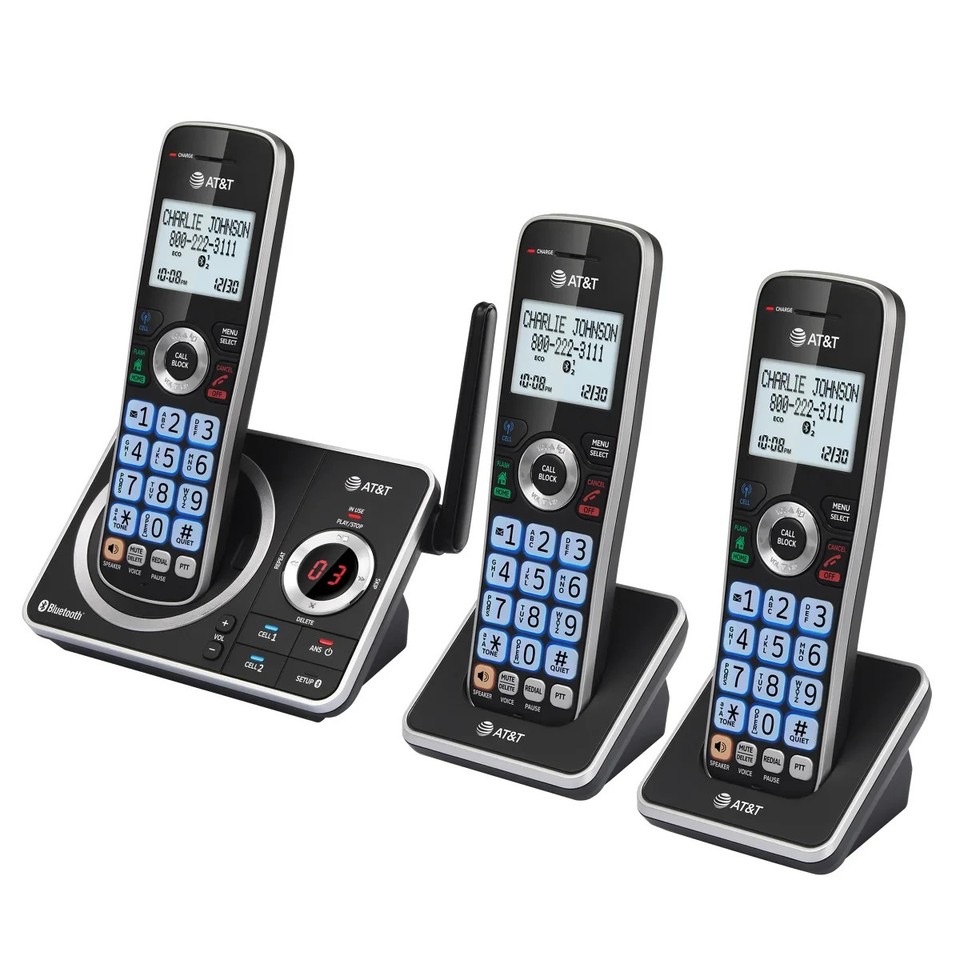 CORDLESS HOUSE HOME PHONES FOR SENIORS WITH ANSWERING MACHINE LANDLINE ...