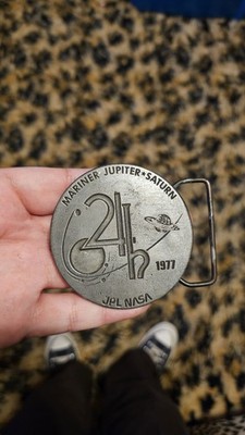 RARE NASA JPL Belt Buckle 1977 Mariner Jupiter Saturn | eBay