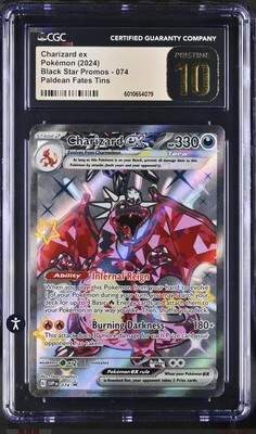 Charizard ex Black Star Promo #74 - Paldean Fates Pokemon - CGC ...