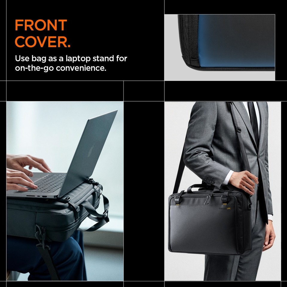Spigen Klasden Laptop Business Shoulder Bag | KD300 w/ AirTag Pocket | eBay