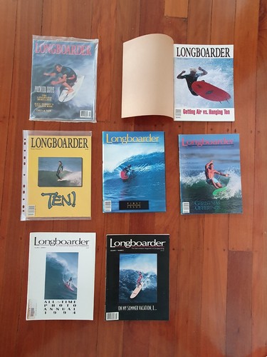 LONGBOARDER CA. MAGAZINE MAG SURF ISSUE NO. 1-2-3-4-5-6-7 COMPLETE ...